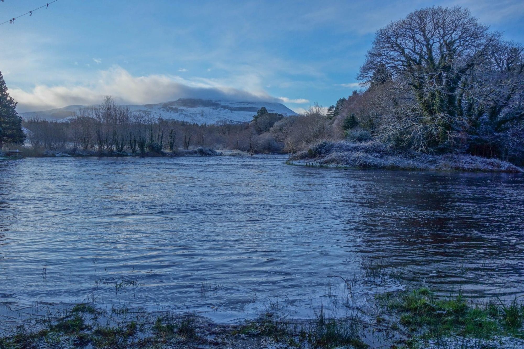 Drowes – Corner of the Blackwater following snow overnigh | Fishing in ...