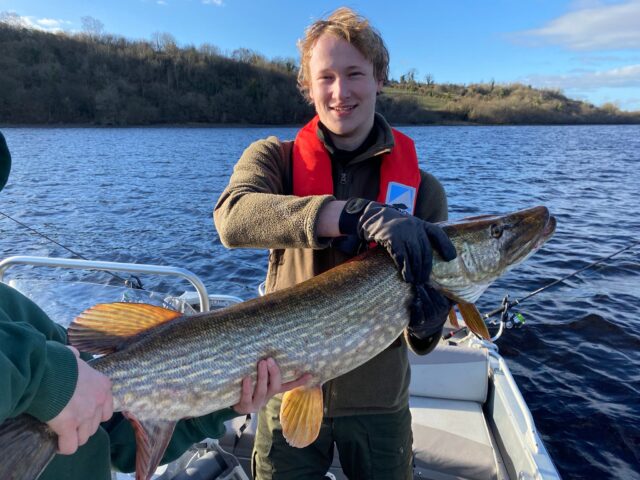 Great pike fishing for German students in Leitrim | Fishing in Ireland ...