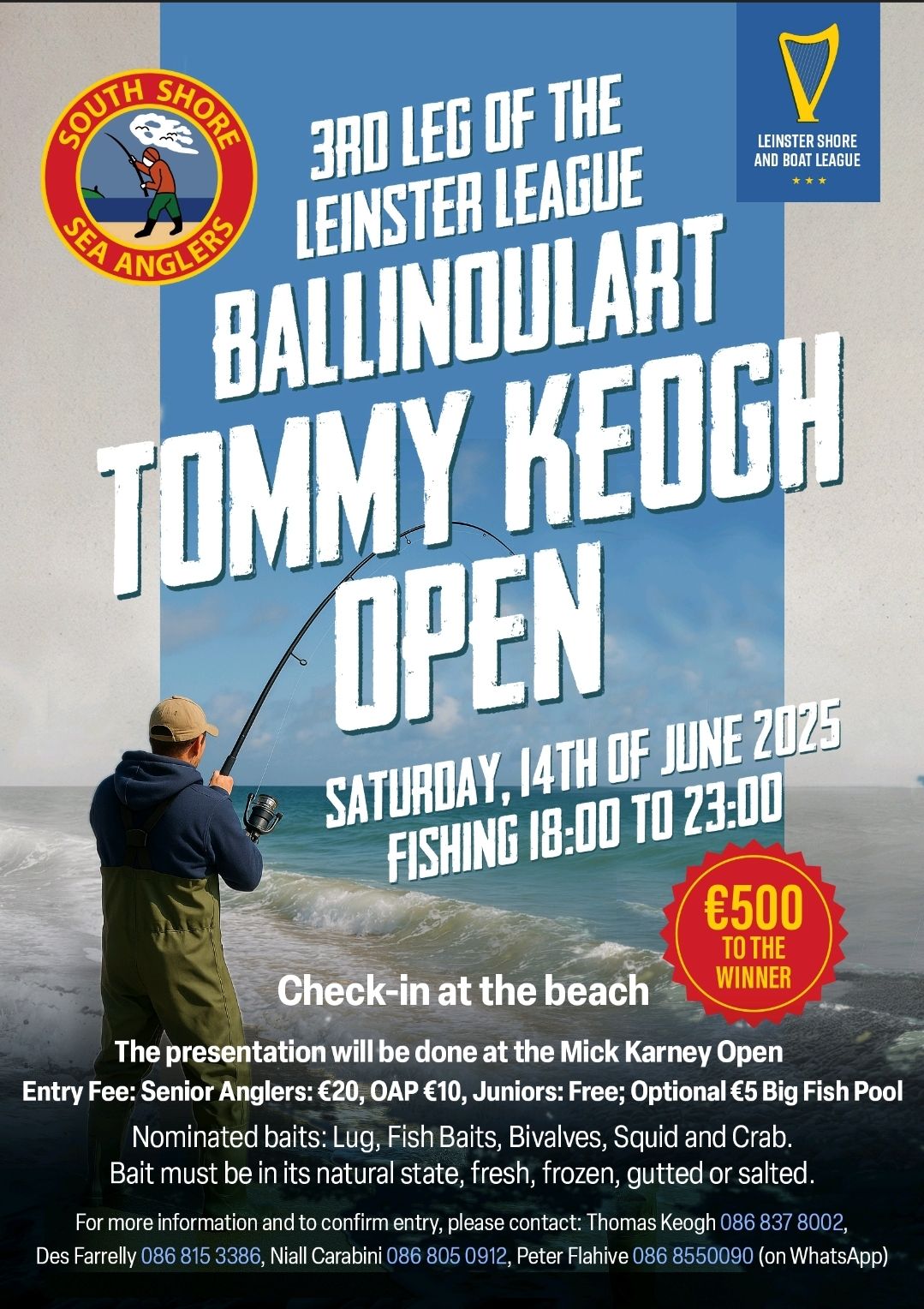 South Shore SAC Tommy Keogh Open set for June 14th | Fishing in Ireland ...